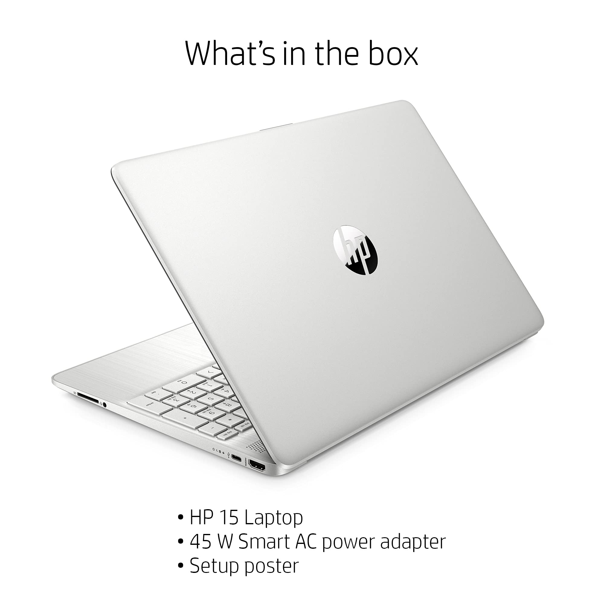 HP 2021 Laptop, 15.6" FHD Display, AMD Ryzen 3-3250 2-Core Processor, 16GB DDR4 Memory, 1TB PCIe NVMe M.2 SSD, Wi-Fi, HDMI, Webcam, Bluetooth, Windows 10 Home, Silver