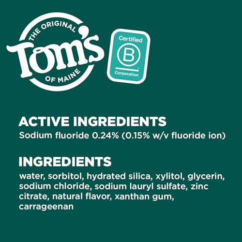 Tom's of Maine PureActiv Teeth + Gum Health* Anticavity Toothpaste Gel, Cool Mint, 4.0 oz.