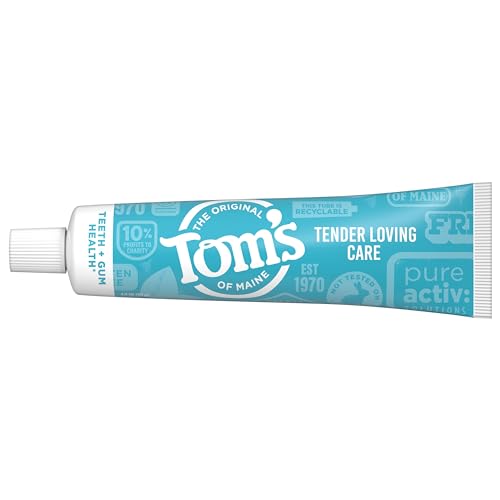 Tom's of Maine PureActiv Teeth + Gum Health* Anticavity Toothpaste Gel, Cool Mint, 4.0 oz.
