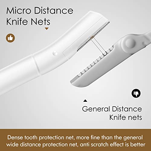 Eyebrow Razor, Facial Hair Shave Removal Razors, Multipurpose Exfoliating Dermaplaning Tool for Women face, Peach Fuzz, Leaving Soft Skin without Any Scratching