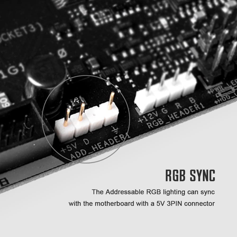 ID-COOLING IS-60 EVO ARGB CPU Cooler LGA1700 CPU Air Cooler 64mm Height ARGB Cooler 5V 3PIN Connector 6 Heatpipes Dual 15mm Slim Fans, Intel/AMD