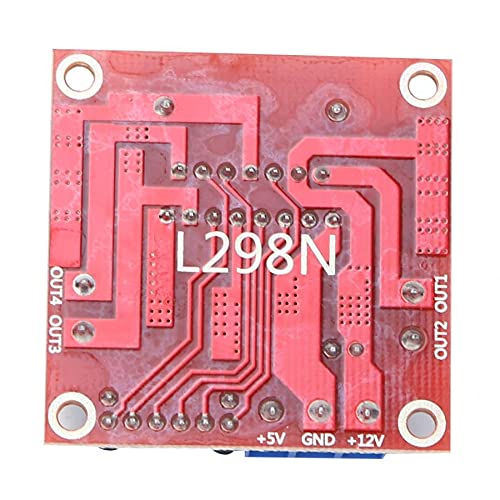 Davitu Motor Driver - L298N Motor Drive Board Module Double H Bridge Compatible With Stepper Motor Smart Car Robot Motor Driver Module