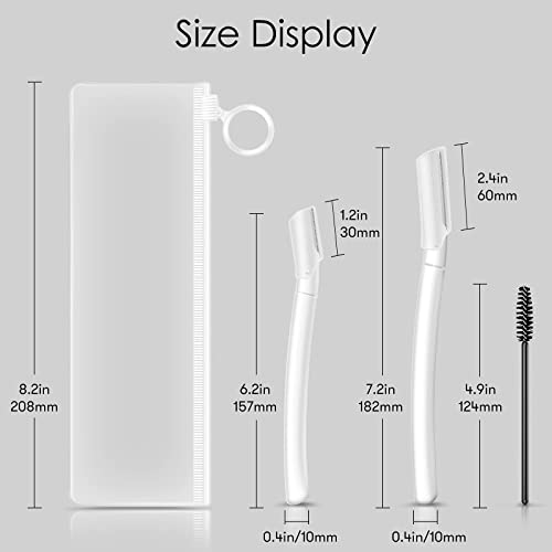 Eyebrow Razor, Facial Hair Shave Removal Razors, Multipurpose Exfoliating Dermaplaning Tool for Women face, Peach Fuzz, Leaving Soft Skin without Any Scratching