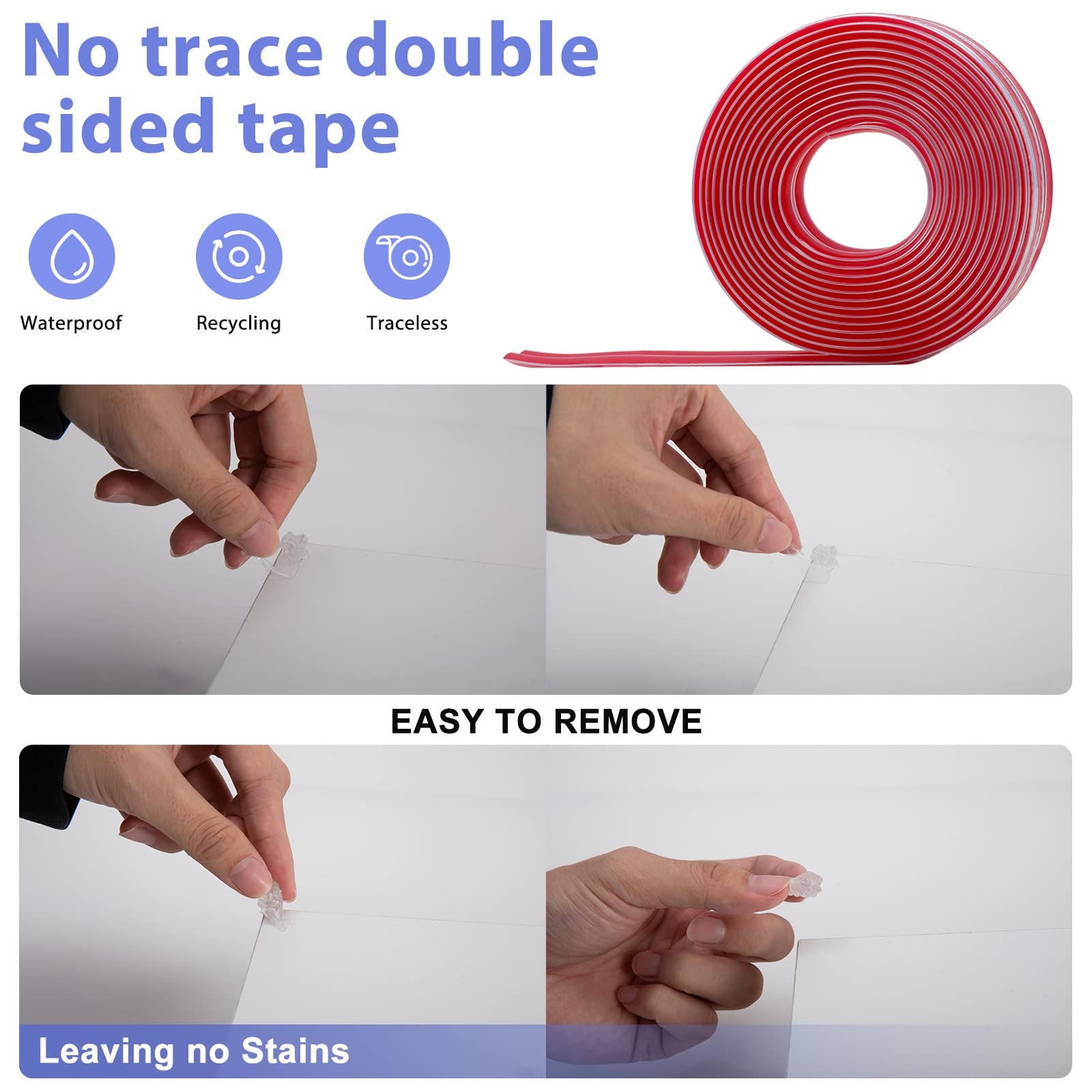Baby Proofing 20ft Silicone Strip Clear Soft Corner Protectors with Pre-Taped Strong Adhesive, Edge Protectors for Sharp Corners of Tables Cabinets Furniture