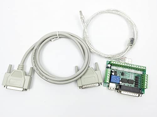 Davitu Motor Driver - CNC Router Kit,TB6600 3 Stepper Motor Driver Controller kit 5A one 5 Axis breakout board for 23 motors