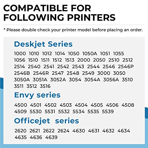 Penguin Remanufactured Printer Ink Cartridge Replacement for HP 61XL,61 XL Used for Hp Deskjet 1000 1010 2540 2546 3050A Envy 4500 4509 5530 Officejet 4630 4609(2 Black) Combo Pack
