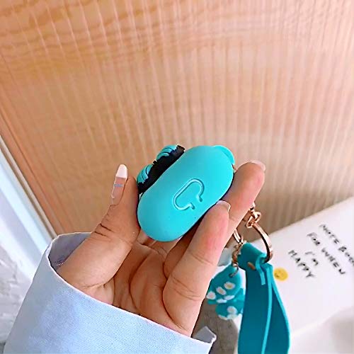 Compatible with AirPods Butterfly Case, Shockproof Silicone 3D Butterfly Airpods 2&1 Cover Pattern Keychain Women Girls Gift for Apple Airpods 2 Charging Case (Purple)