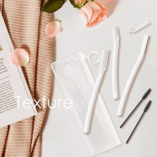 Eyebrow Razor, Facial Hair Shave Removal Razors, Multipurpose Exfoliating Dermaplaning Tool for Women face, Peach Fuzz, Leaving Soft Skin without Any Scratching