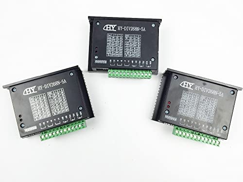 Davitu Motor Driver - CNC Router Kit,TB6600 3 Stepper Motor Driver Controller kit 5A one 5 Axis breakout board for 23 motors