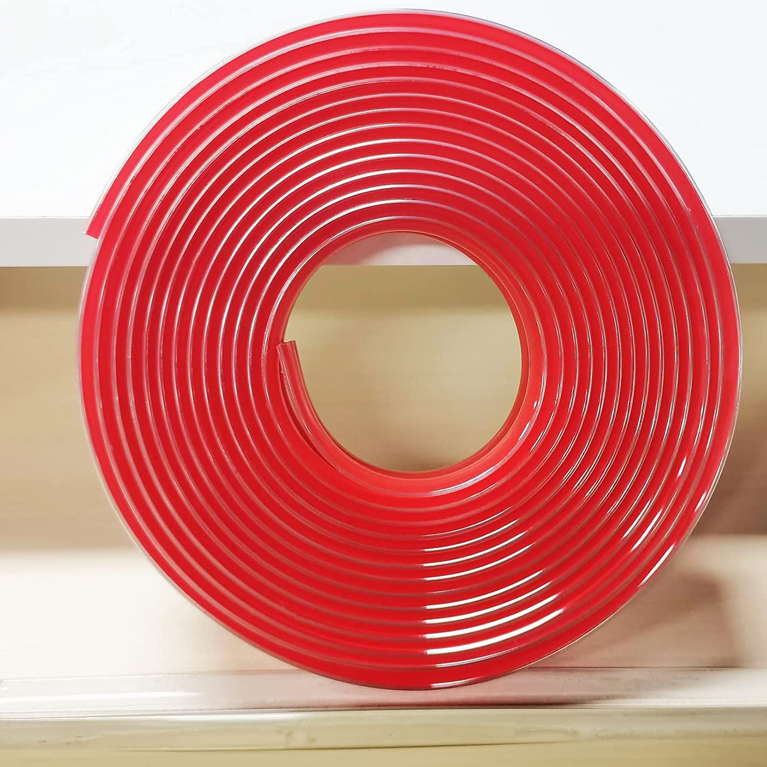 Baby Proofing 20ft Silicone Strip Clear Soft Corner Protectors with Pre-Taped Strong Adhesive, Edge Protectors for Sharp Corners of Tables Cabinets Furniture