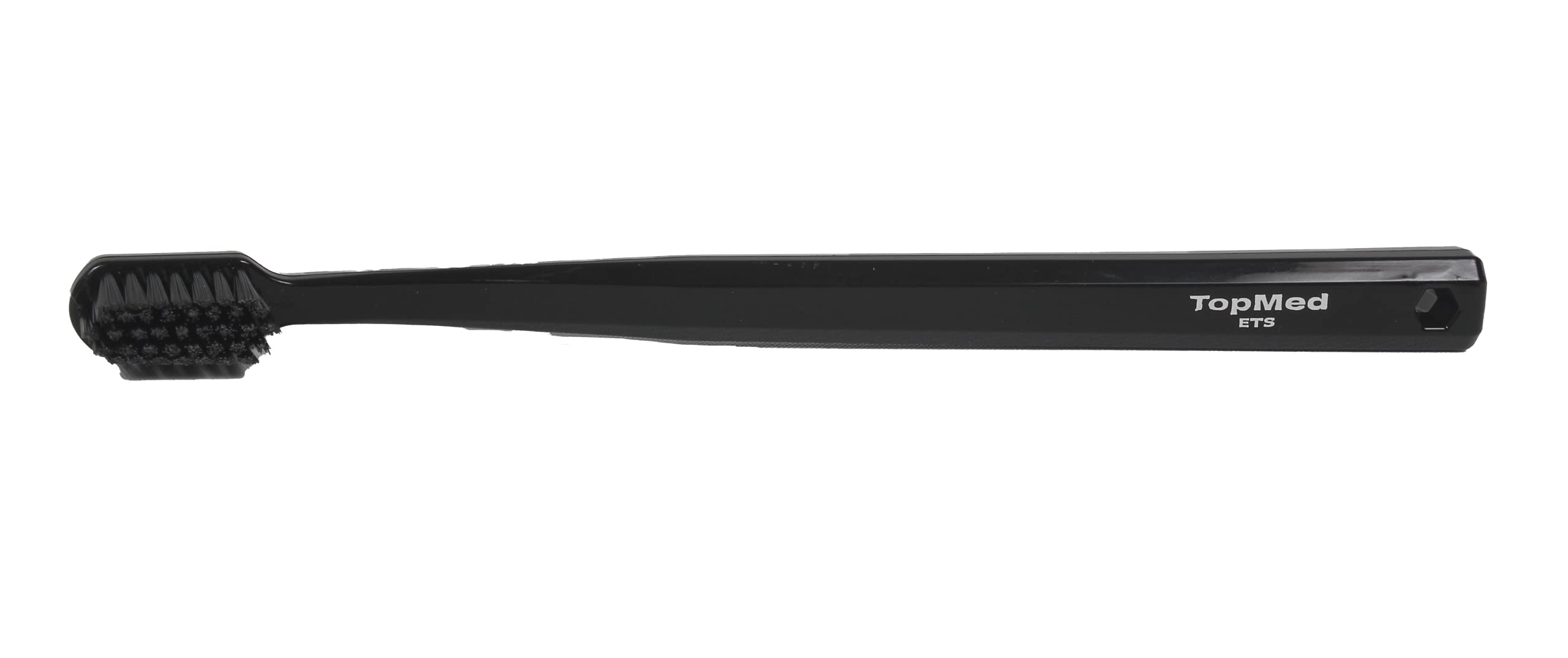 Black Handle Charcoal Toothbrush Charcoal Soft BRISTLES,PLA Black Handle Silver HOT Stamping Logo