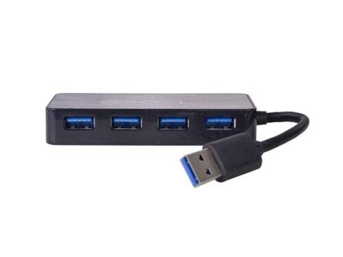 yanw 4-Port SuperSpeed USB 3.0 Hub and Charger with Power Adapter