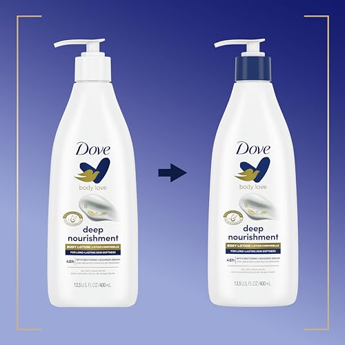 Dove Body Love Moisturizing Body Lotion Intense Care Pack of 3 for Rough or Dry Skin Softens and Smoothes 13.5oz