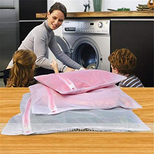 Winwinfly Mesh Laundry Bags,Laundry Bags Mesh Wash Bags,Lingerie Bags for Washing Delicates,Net Fabric