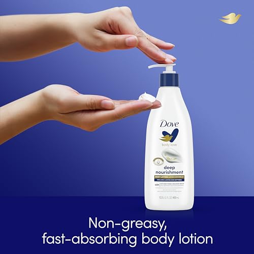 Dove Body Love Moisturizing Body Lotion Intense Care Pack of 3 for Rough or Dry Skin Softens and Smoothes 13.5oz