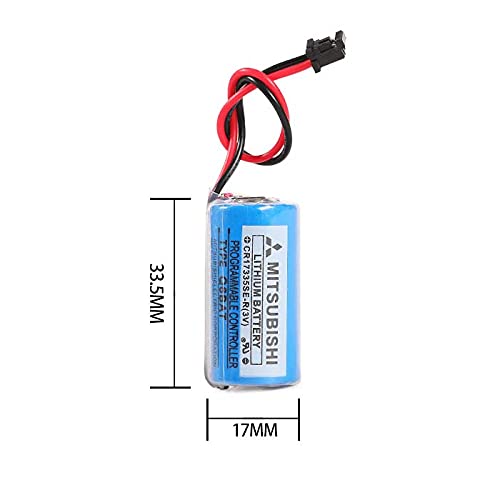 SHENYANG (20 Pack) CR17335SE-R/3V Q6BAT PLC 3V 1800mAh Li-ion Battery for Mitsubishi Q25PRHCPU Q170HBATC QNS FANUC system