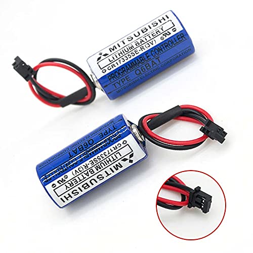 SHENYANG (20 Pack) CR17335SE-R/3V Q6BAT PLC 3V 1800mAh Li-ion Battery for Mitsubishi Q25PRHCPU Q170HBATC QNS FANUC system