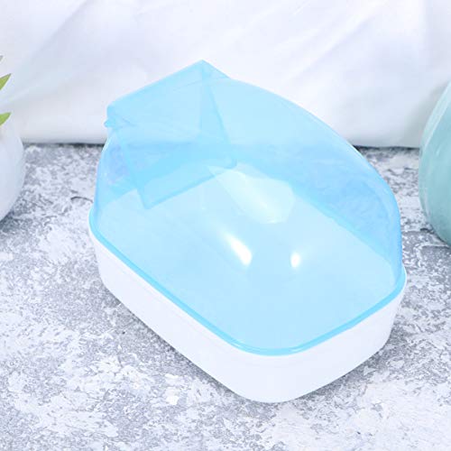 TEHAUX Hamster Bathroom Gerbil Plastic Sand Dry Bath Container Small Animal Sauna Toilet Sandbox for Hamster Gerbil Rat Mice and Small Animal (Random Color)