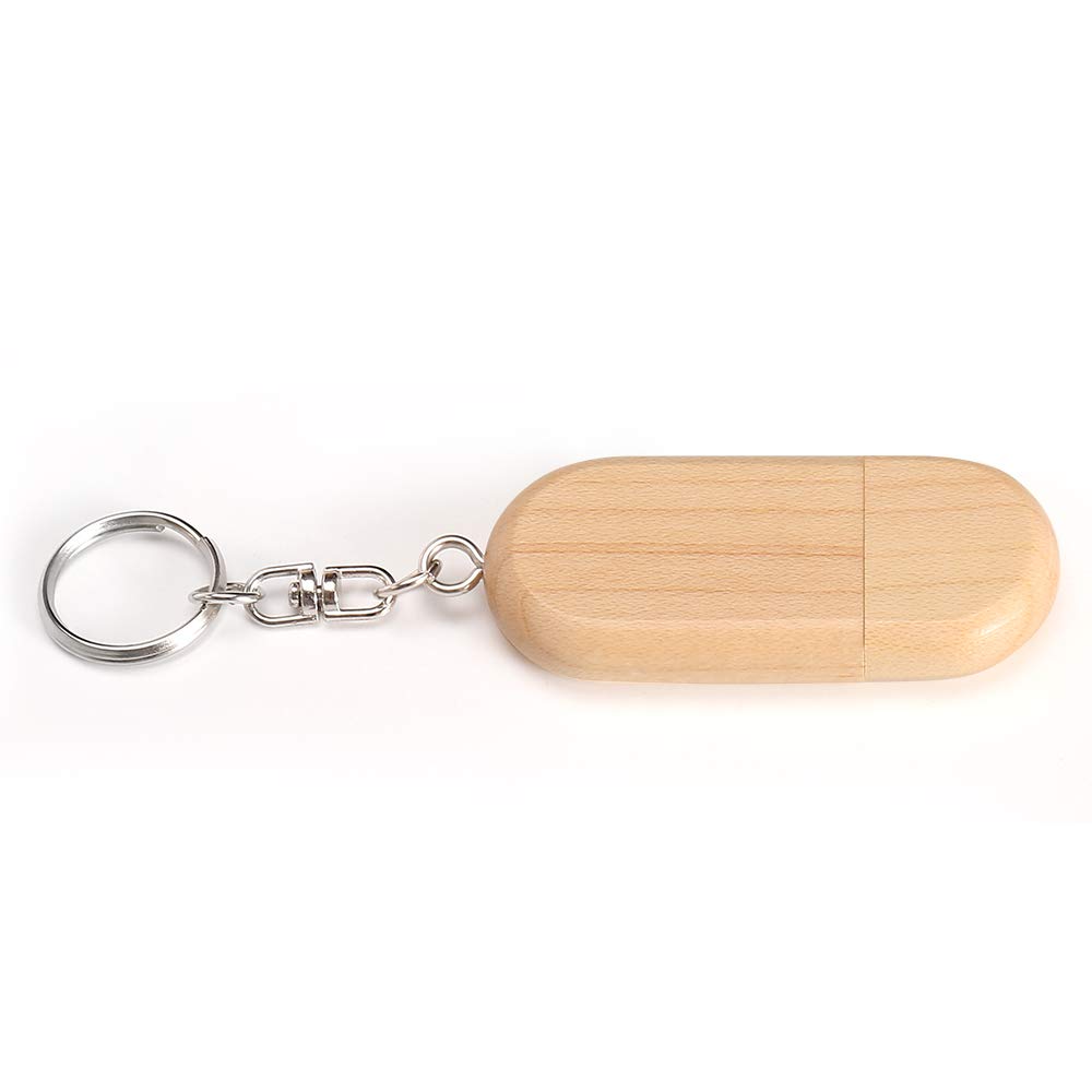 Novelty Wood USB 3.0 Flash Drive 32GB Data Storage Memory Stick USB Stick Pendrive with Wooden Box (Wood)