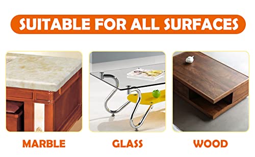Clear Corner Guards PVC Table Corner Protectors,Clear Edge Bumpers,High Resistant Adhesive Gel,Corner Protector for Baby,Kids,Furniture,Cabinet,Glass,Coffee Table (12 Fillet)