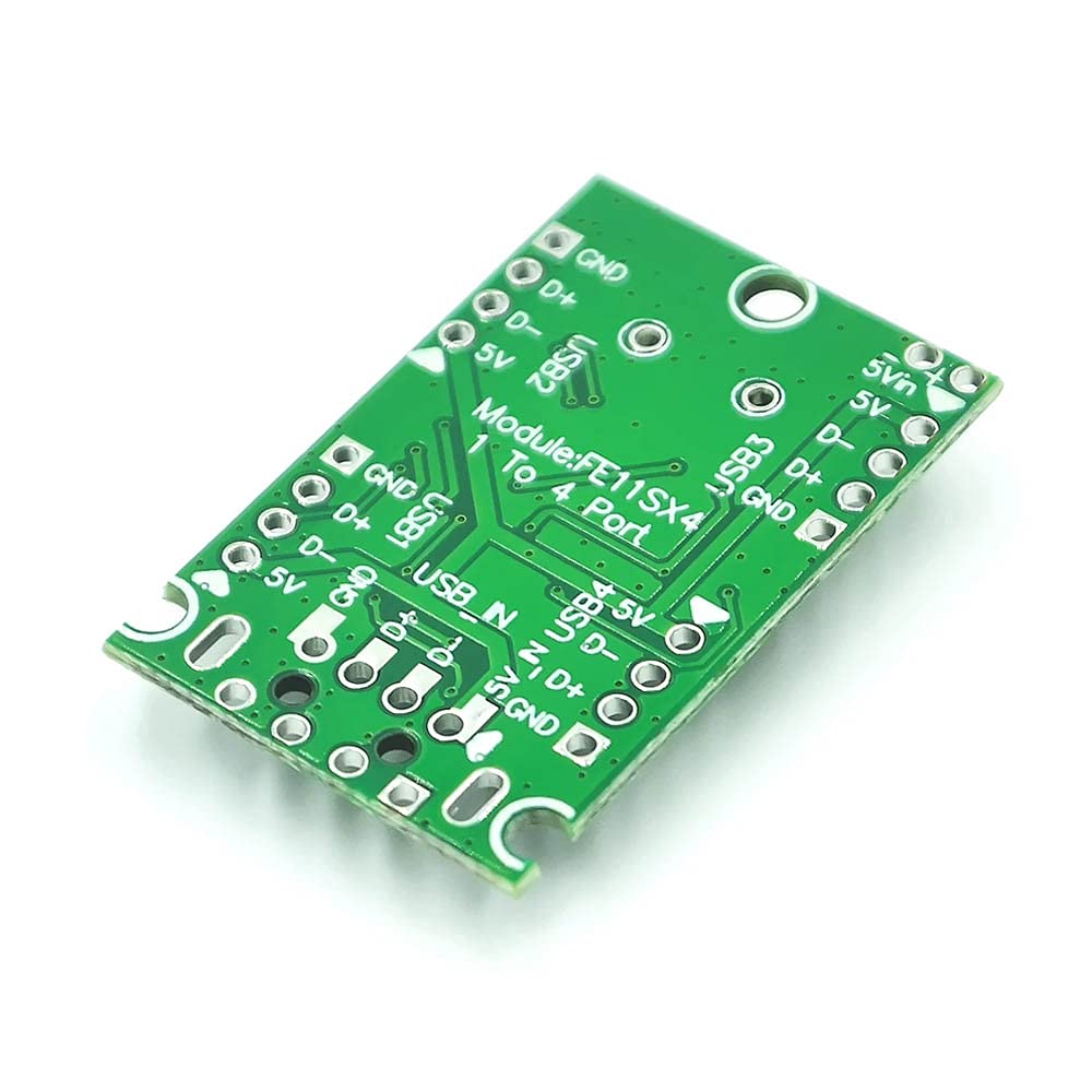 Rakstore 2Pcs USB2.0 Expansion Module HUB Concentrator 1 Minute 4 1 Drag 4 Interface Transfer Development Board Drive-Free
