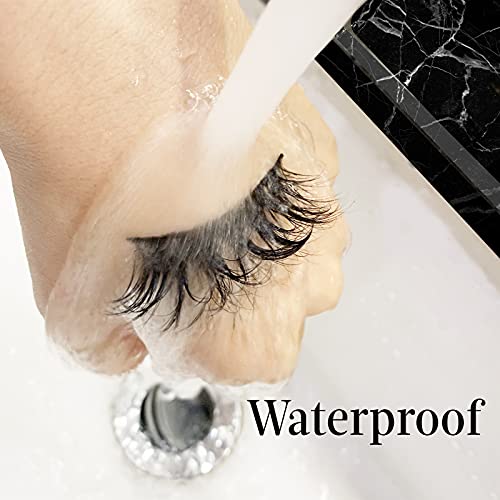 Clear Eyelash Glue Eyelash Adhesive Super Strong Hold Lash Glue Waterproof False Eyelashes Glue Suitable for Sensitive Eyes Lash Adhesive 0.176oz,(Clear)