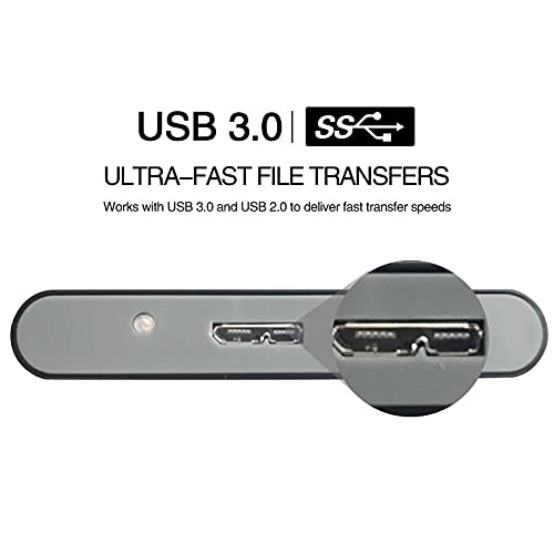 ZFARHW Portable External Hard Drive 1TB 2T 4T 6T 8T USB3.0 high-Speed Mobile Mechanical Hard Drive(4TB,High-Speed Blue)
