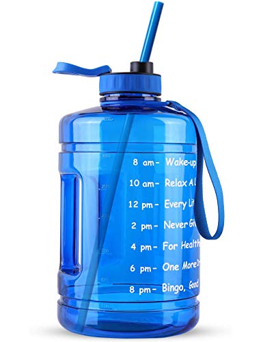 Extra Long 14.5 Inch Reusable Silicone Straws for Wine Bottle,1 Gallon/128 64 75 OZ Water Bottle,Mugs,1/Half Gallon Hydro Water Jug, Flexible Tall Giant Big Gallon Jug Drinking Straw With Brush-8 Pack