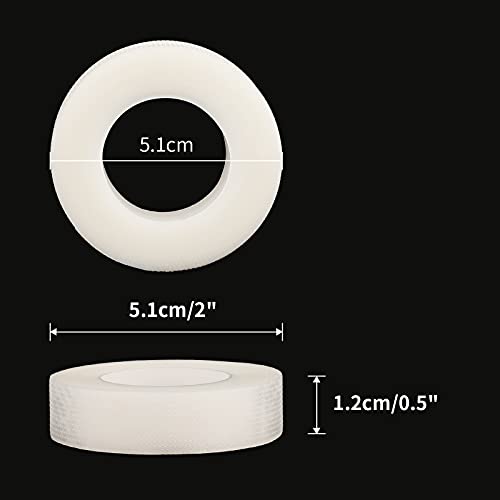GCQQ Lash Tape for Eyelash Extensions, 9 Rolls Micropore Tape, Eyelash Tape for Lash Extensions, Makeup, 0.5" x10 Yards, Individual Package(Clear)