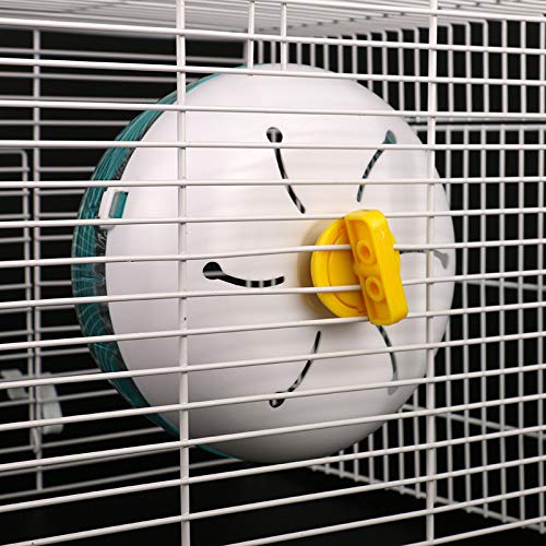 5.5inch Silent Hamster Wheel-Pets Running Sports Exercise Wheel Jogging Wheel Hamster Rat Gerbil Silent Spinner (Pink)