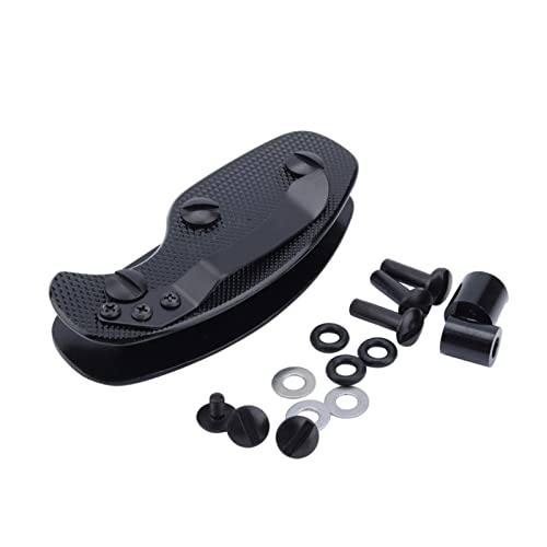 DAUERHAFT Smart Key Ring,Black Sturdy EDC Key Organizer Clip,Aluminum Key Holder,Durable Anti Scratch Key Holder Clip,for Clip Your Keys Pocket Tool Key Organizer