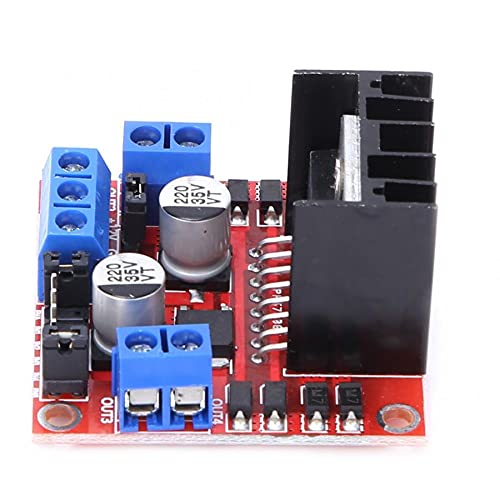 Davitu Motor Driver - L298N Motor Drive Board Module Double H Bridge Compatible With Stepper Motor Smart Car Robot Motor Drive Board Module