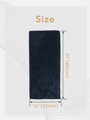 IEDASING'S CHOICE Dog Towel Pet Towel 2 Pack Super Absorbent Quick Drying Microfiber Towel Soft Suitable for Dog Bath Puppy Pet Grooming and Multi-Use, Microfiber Material, 16"x31" Grey