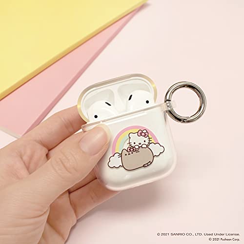 iFace Cute Clear Case Designed for AirPods 1 and 2 - Hello Kitty Pusheen [Limited Edition] [Wireless Charging Compatible]