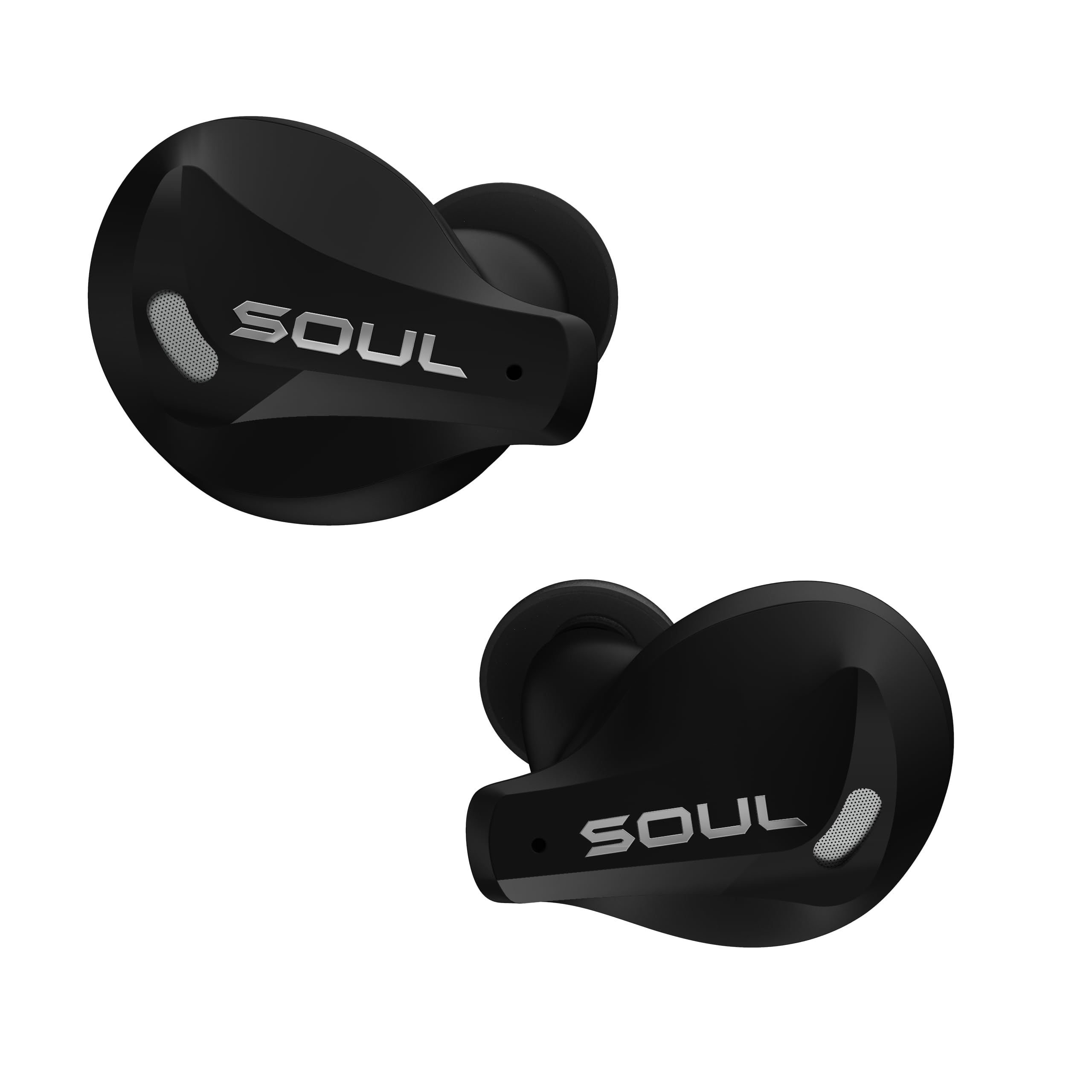 New Soul Emotion PRO Wireless Bluetooth Earbuds - Hybrid Active Noise Cancelling ENC in-Ear Headphones with Wireless Charging Case for Music and Calls - Superior Sound Quality and Comfort - Black