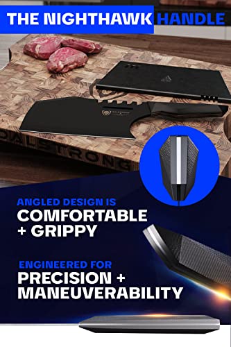 Dalstrong Massive Meat Cleaver Knife - 9 inch - Obliterator - Shadow Black Series - Black Titanium Nitride Coated - High Carbon 7CR17MOV-X Steel - Heavy Duty - Razor Sharp - Sheath - NSF Certified