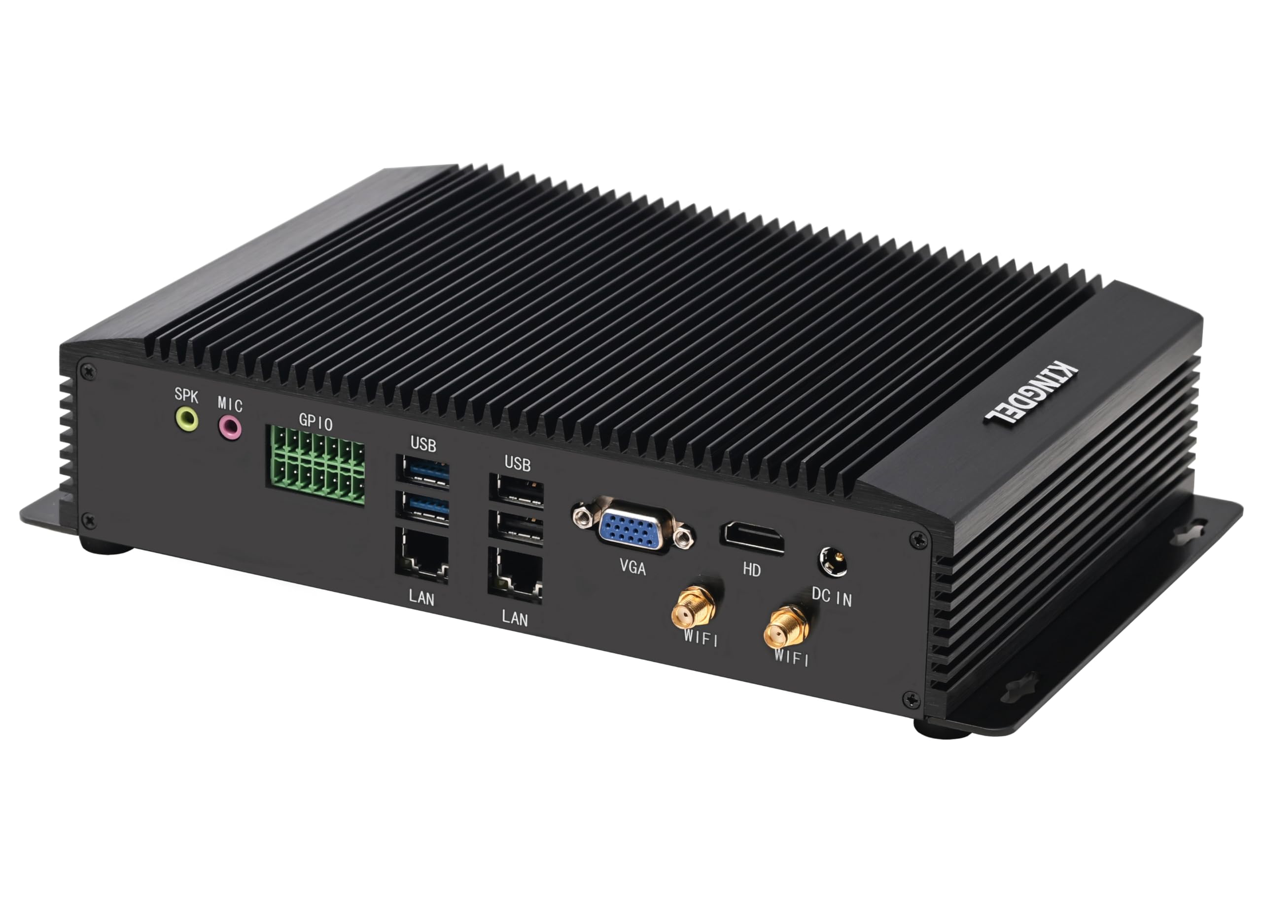 KINGDEL NC6000 Mini PC Core i7-10510U Mini Desktop Computer 16GB DDR4 256GB SSD 4.9GHz Max Turbo Frequency 2.4/5.0GHz Gigabit Ethernet/4K/WOL/6xCOM/4xUSB3.0
