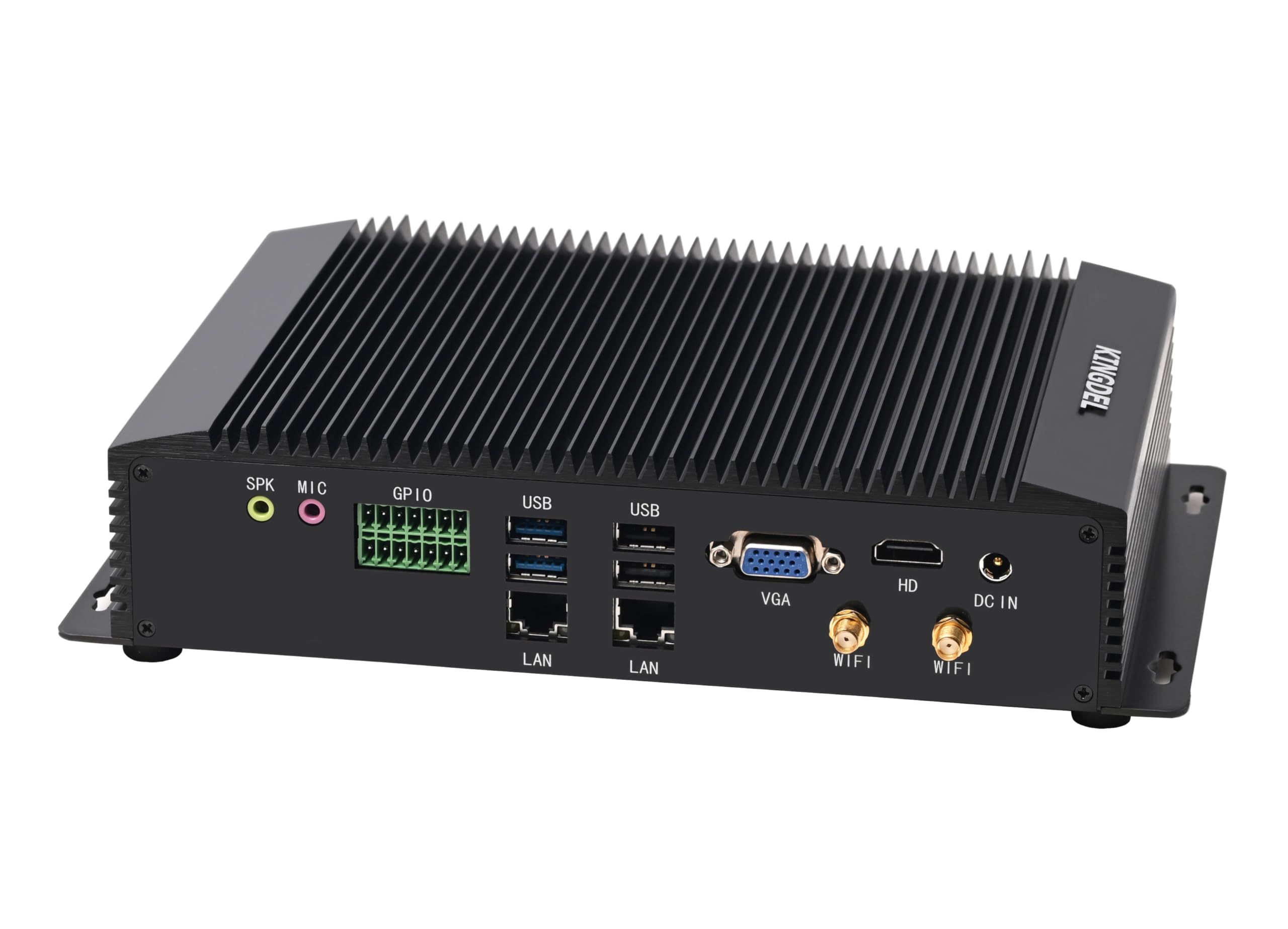 KINGDEL NC6000 Mini PC Core i7-10510U Mini Desktop Computer 16GB DDR4 256GB SSD 4.9GHz Max Turbo Frequency 2.4/5.0GHz Gigabit Ethernet/4K/WOL/6xCOM/4xUSB3.0