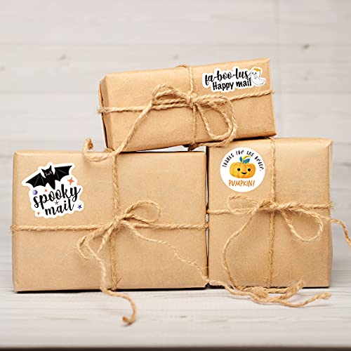 240 PCS Bat Spooky Mail Stickers,Funny Small Business Envelopes Stickers for Business Packages/Handmade Goods/Bags,Halloween Theme Small Shop Business Stickers for Envelopes Seals