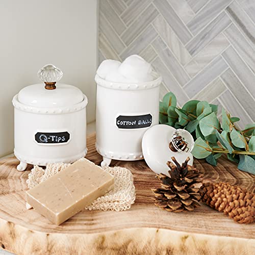 Mud Pie Large Circa Chalkboard Label Bath Canister