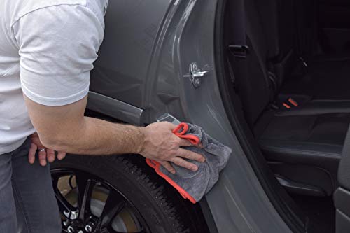 Redline Finish - The Finisher Ultimate Microfiber Detail Drying Towel - 15x15 inches, Dry Small Spaces, Dry Wheels, Dry Jambs