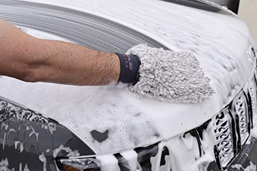 Redline Finish - The Boss Ultimate Microfiber Wash Mitt - 11x6 inches, Ultra Soft, Scratch and Swirl Free Washing