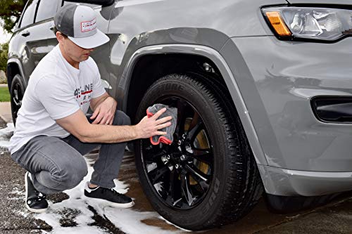 Redline Finish - The Finisher Ultimate Microfiber Detail Drying Towel - 15x15 inches, Dry Small Spaces, Dry Wheels, Dry Jambs