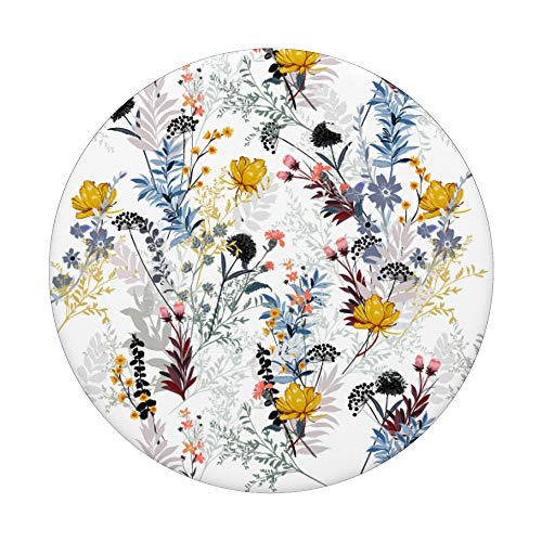 Nature Blossom Artsy Floral Pattern Florist Gifts Flower PopSockets PopGrip: Swappable Grip for Phones & Tablets