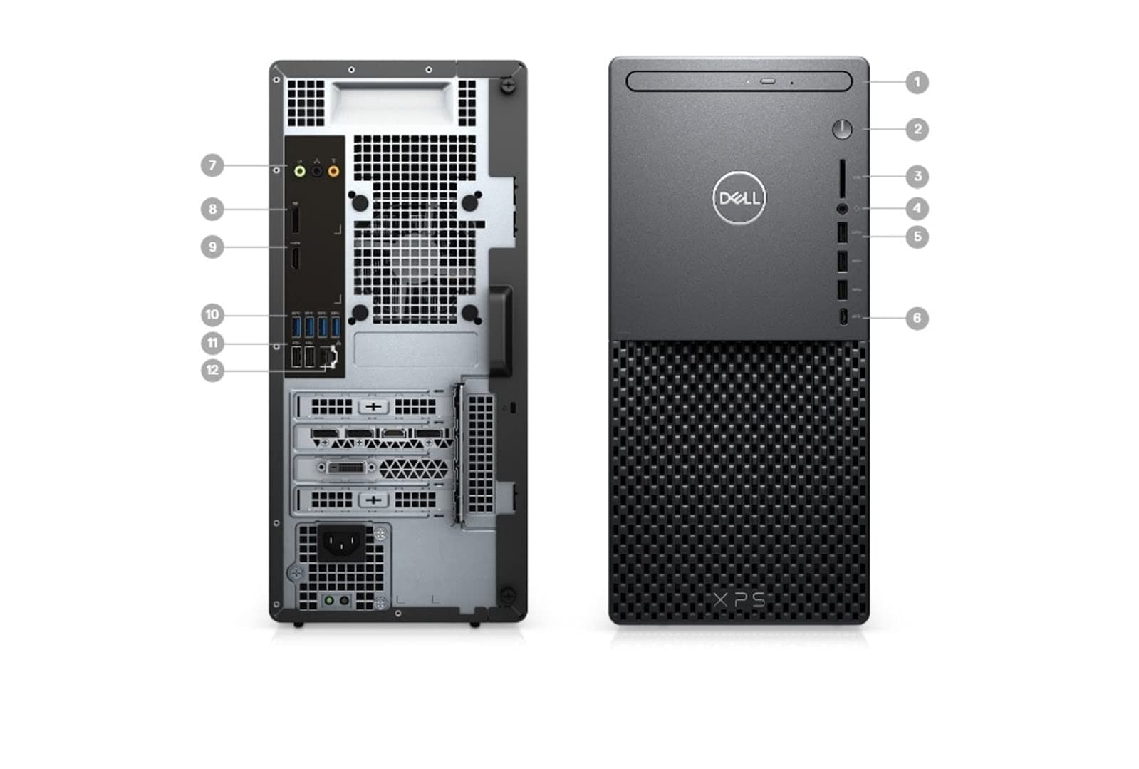 Dell XPS 8940 Desktop | Core i3-10105 - 1TB SSD Hard Drive - 64GB RAM | 8 cores @ 4.4 GHz Win 10 Pro Black (Renewed)