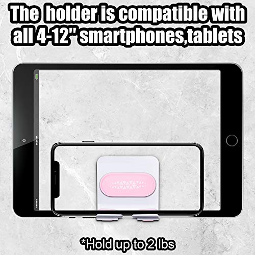 Weewooday 3 Pieces Wall Phone Holders Adjustable Waterproof Shower Phone Stand Universal Aluminum Cell Phone Holder for Most Smartphones and Tablets in Bed Bathroom Kitchen