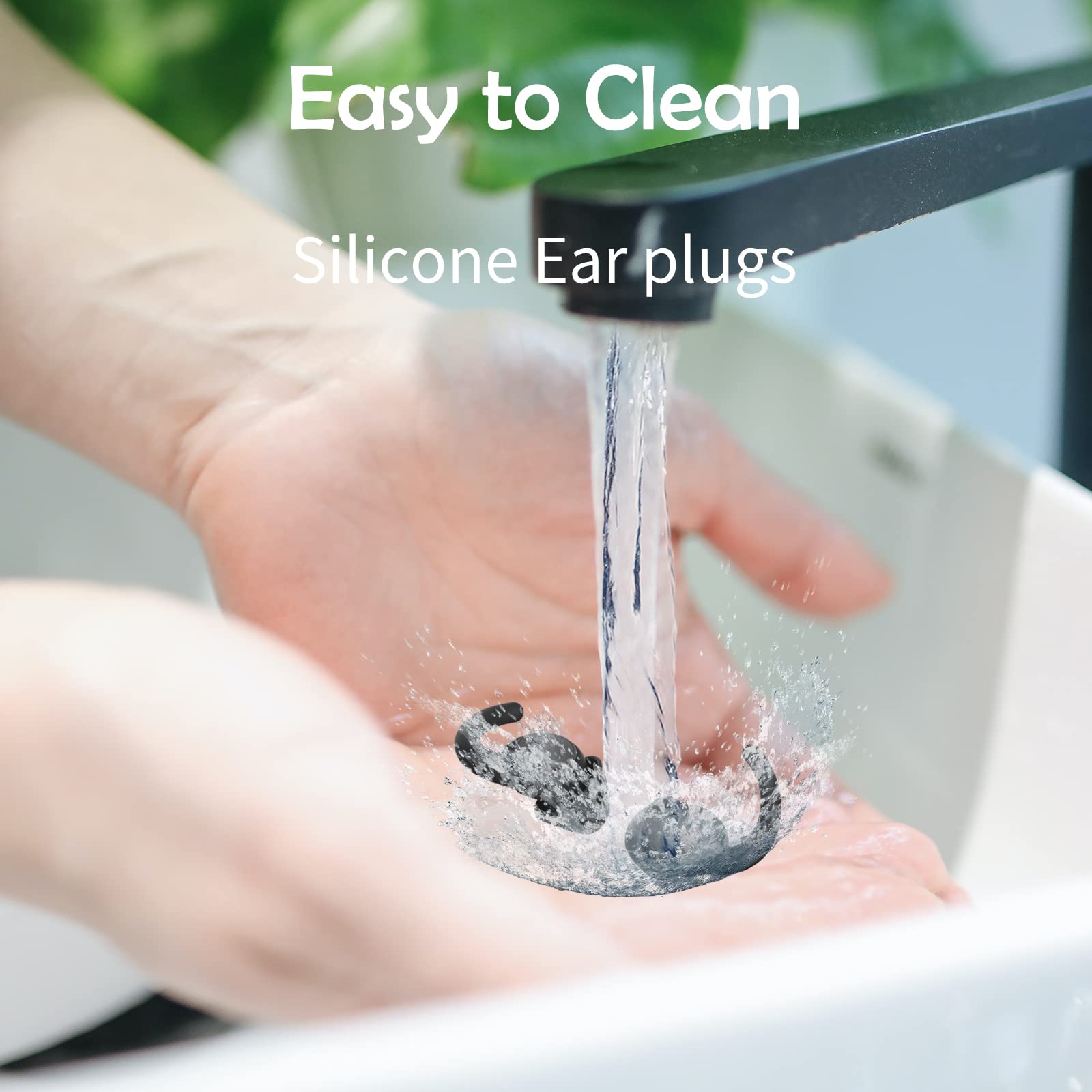 WUTAN Ear Plugs for Sleeping Noise Cancelling 14-38dB, Comfortable Soft Reusable Silicone Ear Plugs Noise Reduction Earplugs for Sleep, Snoring, Concert, Work, Travel