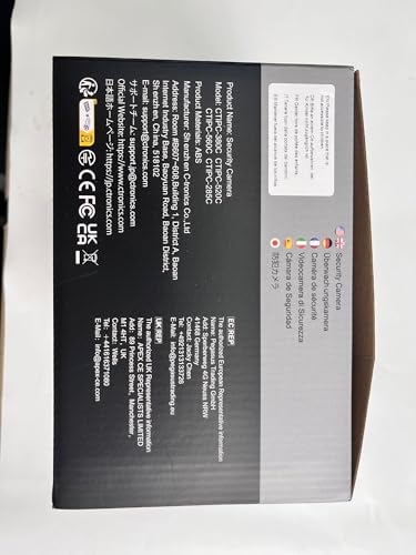 2K 4MP Security Camera Outdoor, 2560×1440P Ctronics PTZ Camera Outdoor 2.4G WiFi CCTV IP Camera for Home Security Human Detection & Auto Tracking Custom Sound Alarm Color Night Vision 2-Way Audio IP66