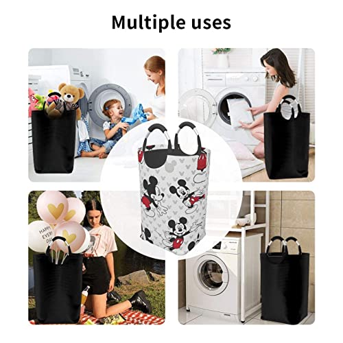 White Laundry Bag Foldable Square Laundry Hamper Waterproof for Washing Storage, 50L