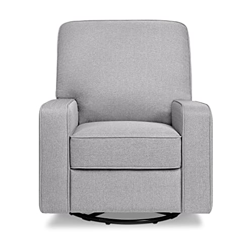 DaVinci Perry Swivel Glider in Misty Grey, Greenguard Gold Certified